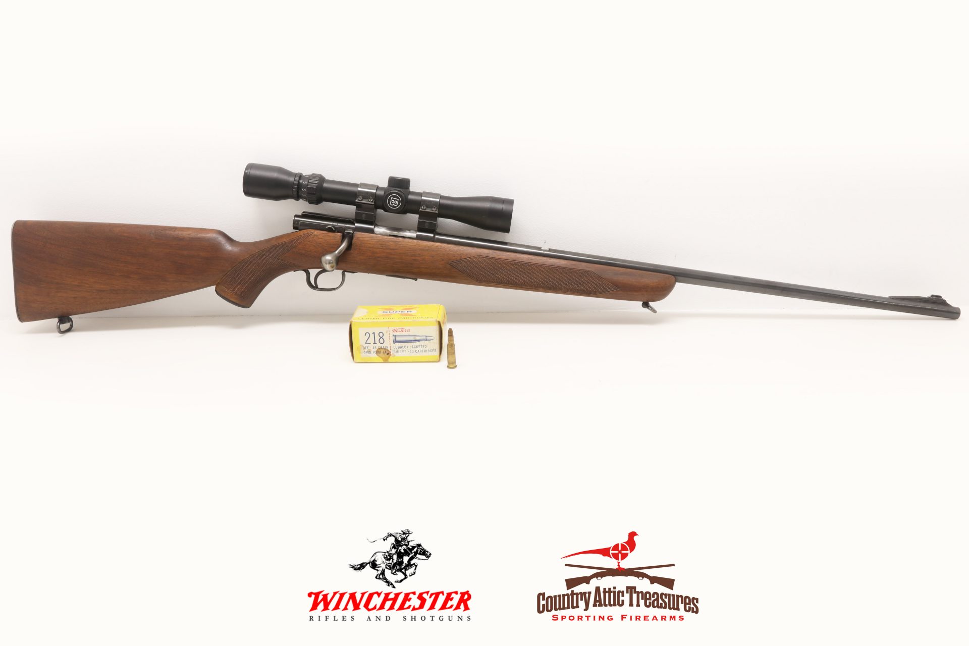 Winchester Model 43 Deluxe - 218 BEE - 2 - Country Attic Treasures